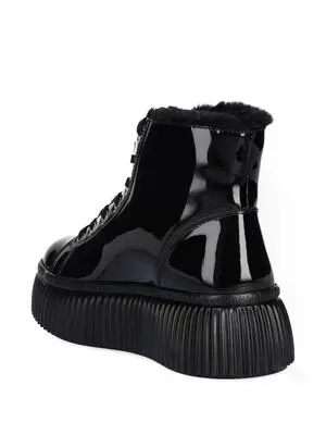 Karl Lagerfeld Kreeper Lo Leather Ankle Boots