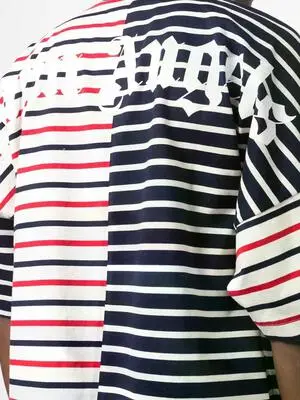 Palm Angels Striped Logo-print T-shirt