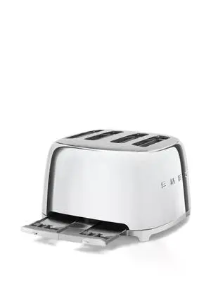 SMEG Stop Button Plissé Four-toaster - Silver