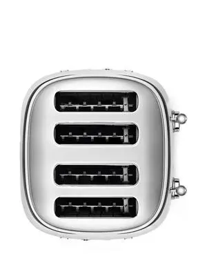 SMEG Stop Button Plissé Four-toaster - Silver