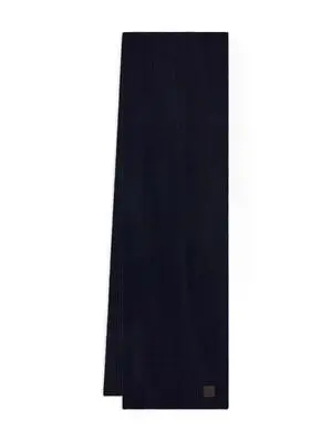 FERRAGAMO Ribbed Scarf - Blue