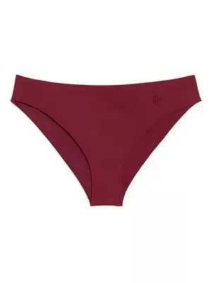 JIL SANDER Jersey Monogram Bikini Bottom - Red