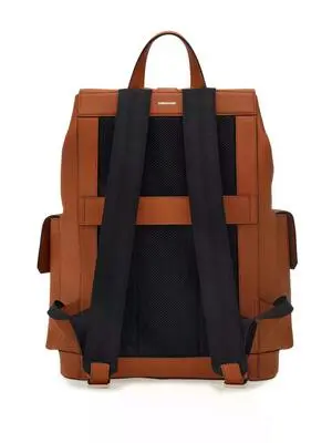 FERRAGAMO Drawstring Leather Backpack