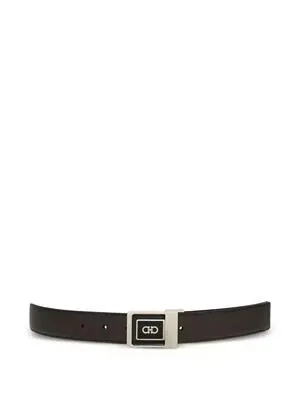 FERRAGAMO Reversible Gancini Buckle Belt - Brown