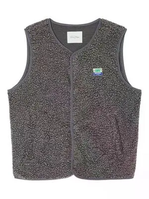 American Vintage Hoktown Faux-shearling Gilet - Grey