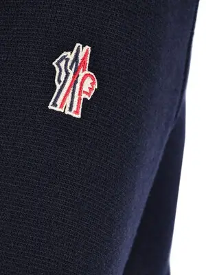 Moncler Virgin Wool Blend Crewneck Sweater - Blue