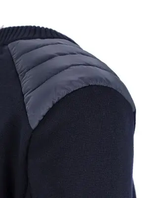 Moncler Virgin Wool Blend Crewneck Sweater - Blue