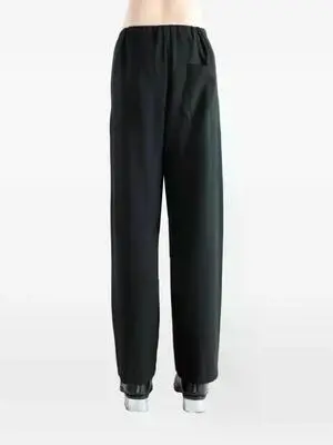 BODE Astor Wool Button-front Trousers - Black
