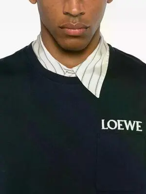 Loewe Pocket-detail T-shirt - Blue