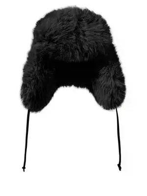 Perfect Moment Faux-fur Trapper Hat - Black