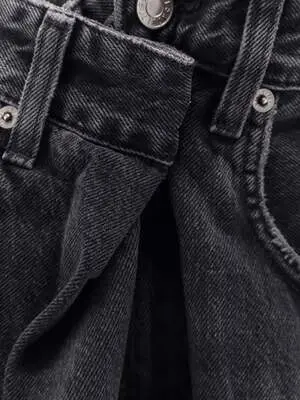 AGOLDE Vana Fold Regenerative Denim Trousers - Black