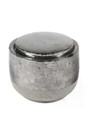 SERAX Medium Smoked Jasmine Metallic-finish Candle - Silver