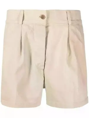 Aspesi High-waist Wide-leg Shorts - Neutrals