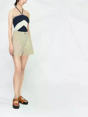Aspesi High-waist Wide-leg Shorts
