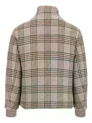 Etro Logo-embroidered Checked Jacket
