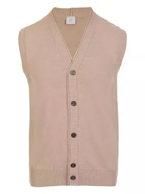 Eleventy Buttoned Gilet - Neutrals