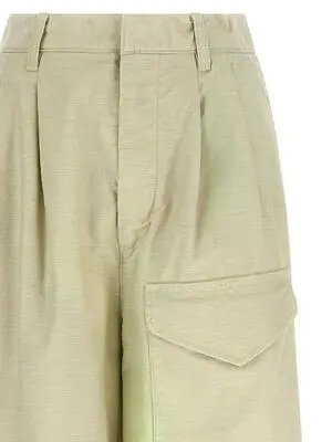 Auralee Panelled Pleated Trousers