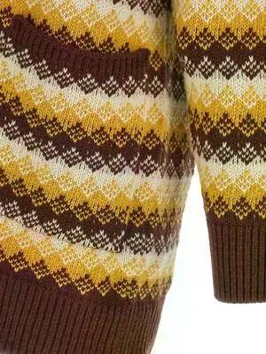 Auralee Patterned Jacquard Cardigan