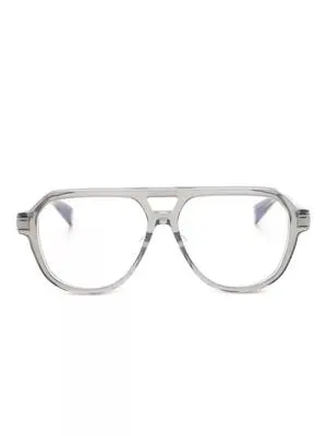 Balmain Françoise Ii Geometric Glasses - Grey