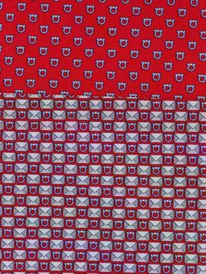 FERRAGAMO Letter Print Silk Tie