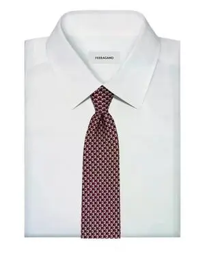 FERRAGAMO Gancini Pegasus Print Tie