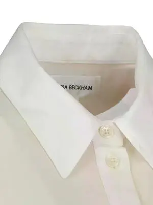 Victoria Beckham Contrast Placket Top