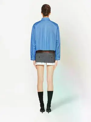 Miu Miu Cropped Poplin Shirt