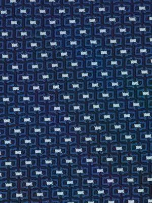 FERRAGAMO Jacquard Gancini Neck Tie - Blue
