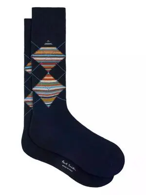 Paul Smith Signature Stripe Socks - Blue