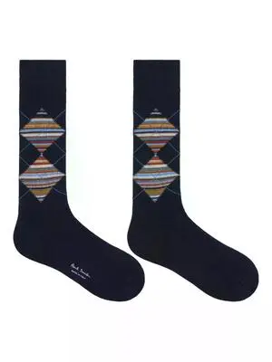 Paul Smith Signature Stripe Socks - Blue