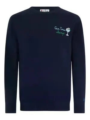 MC2 SAINT BARTH Embroidered Sweater - Blue