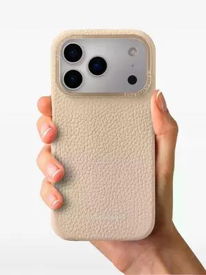 MAISON DE SABRE Leather Iphone 17 Pro Max Case - Neutrals