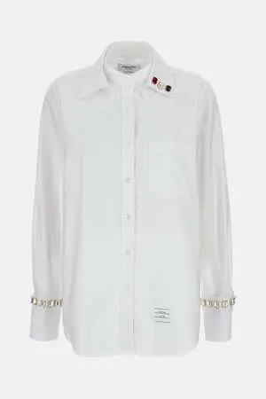 Thom Browne Shirt With Swarovski Crystals