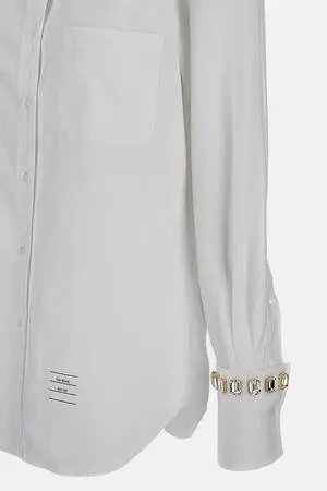 Thom Browne Shirt With Swarovski Crystals