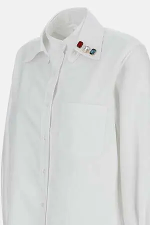 Thom Browne Shirt With Swarovski Crystals