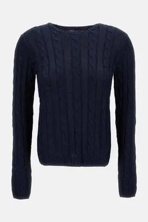 Ralph Lauren Cable Knit Pullover Sweater - Blue