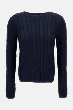 Ralph Lauren Cable Knit Pullover Sweater - Blue
