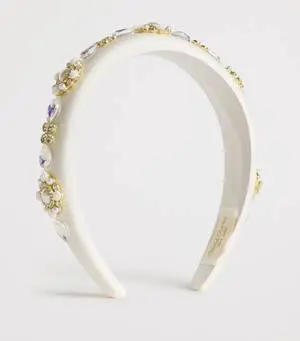 DAVID CHARLES Crystal Embellished Headband