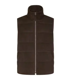 Men's Brown Leather Vests
