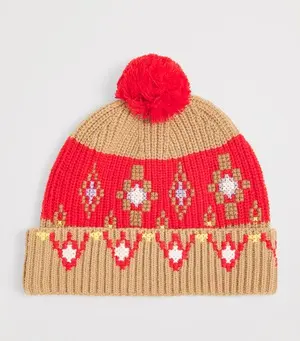 Ami Wool Beanie With Pom-pom