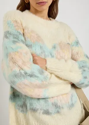 Bernadette Floral-intarsia Silk Jumper