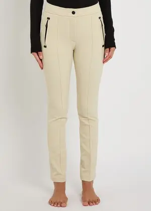 Moncler Slim-leg Twill Ski Trousers - Beige