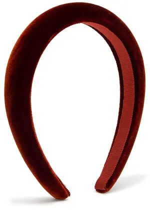 JENNIFER BEHR Tori Padded Headband - Terracotta