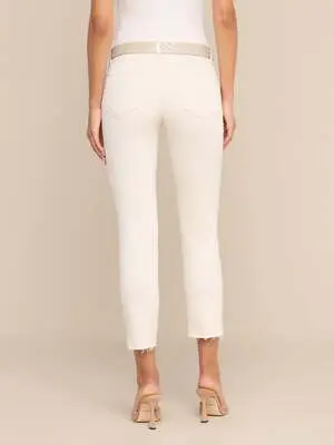 L'Agence Sada Slim-leg Cropped Jeans - Macadamia