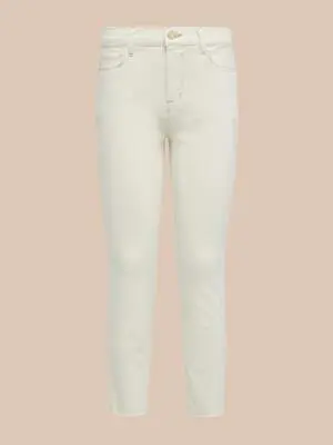 L'Agence Sada Slim-leg Cropped Jeans - Macadamia
