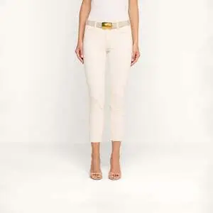 L'Agence Sada Slim-leg Cropped Jeans - Macadamia