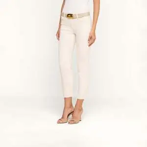 L'Agence Sada Slim-leg Cropped Jeans - Macadamia