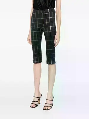 Cynthia Rowley Checked Capri Shorts