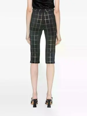 Cynthia Rowley Checked Capri Shorts