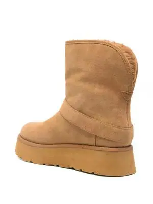 Guess Dolsay Buckle-strap Platform Boots - Brown